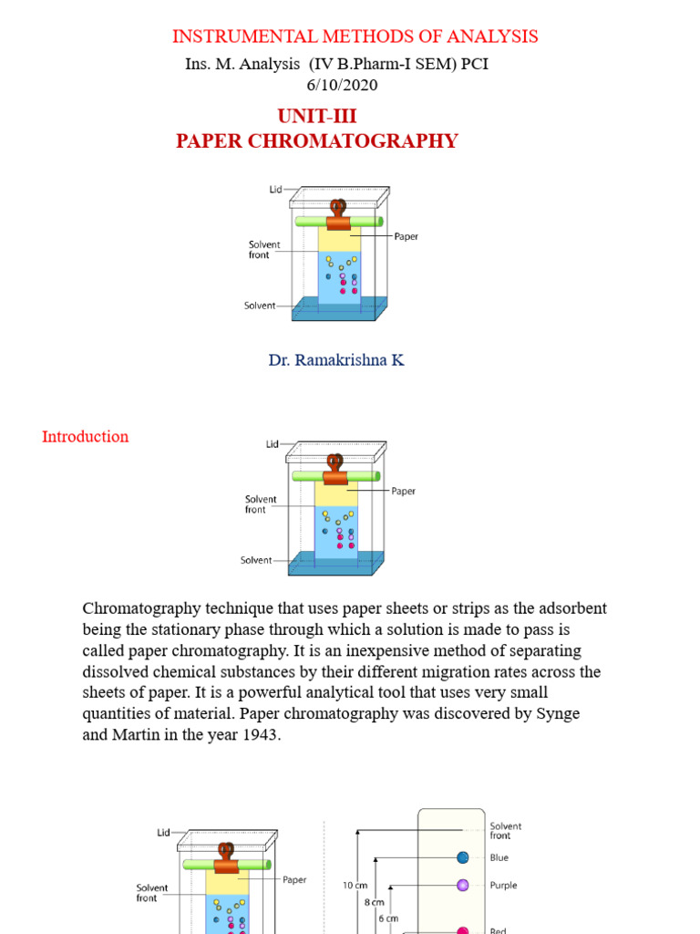 Paper Chromatography Techniques Explained | PDF | Art | Self-Improvement