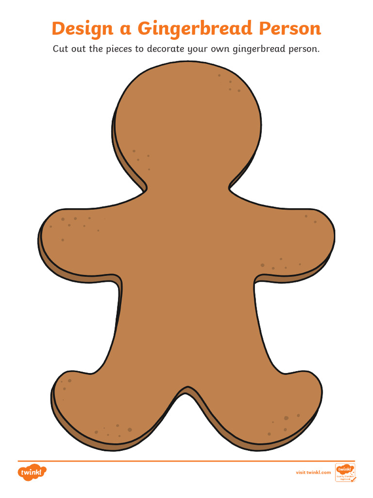 T TP 2661573 The Gingerbread Man Cutting Skills Activity Ver 3 | PDF