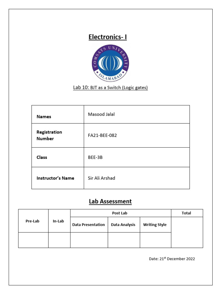 10 Lab Report | PDF