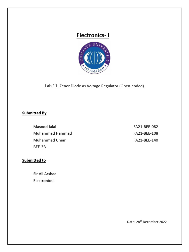 11 Lab Report | PDF | Rectifier | Diode