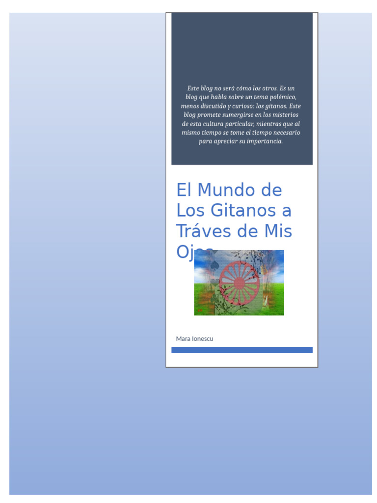 El Mundo de Los Gitanos A Través de Mis Ojos PDF | PDF | Pueblo romaní ...