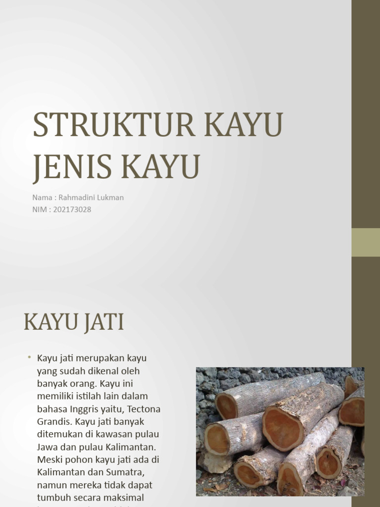 Struktur Kayu-Jenis Kayu | PDF