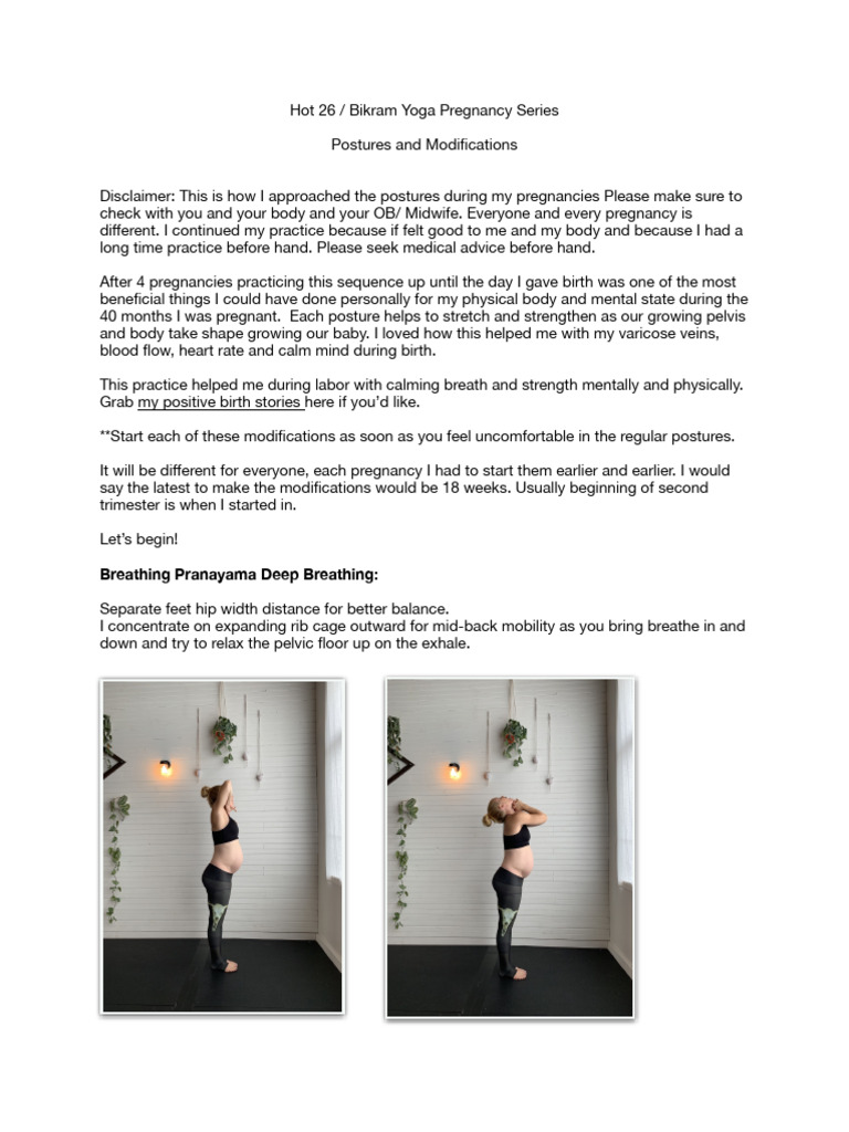 Hot 26 Bikram Pregnancy Series | PDF | Abdomen | Pelvis