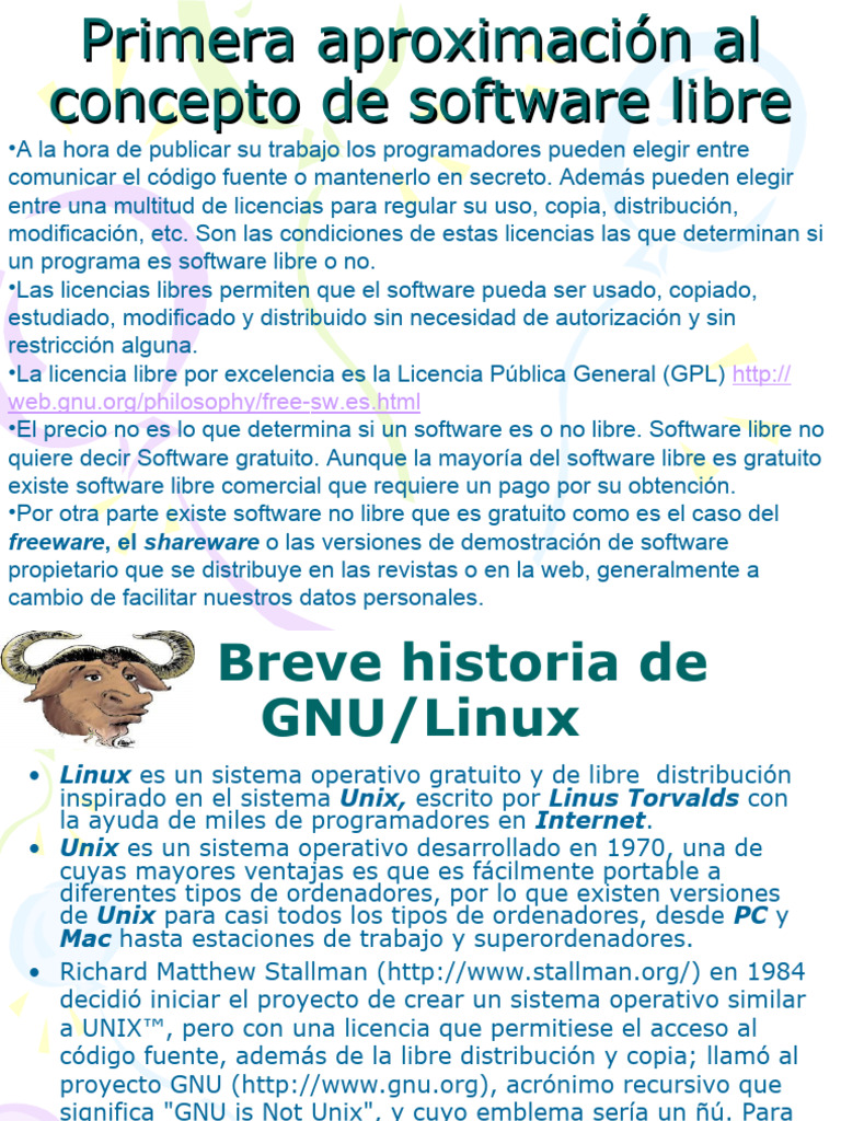 Primeraaproximación LInux | PDF | Distribución de Linux | Software libre