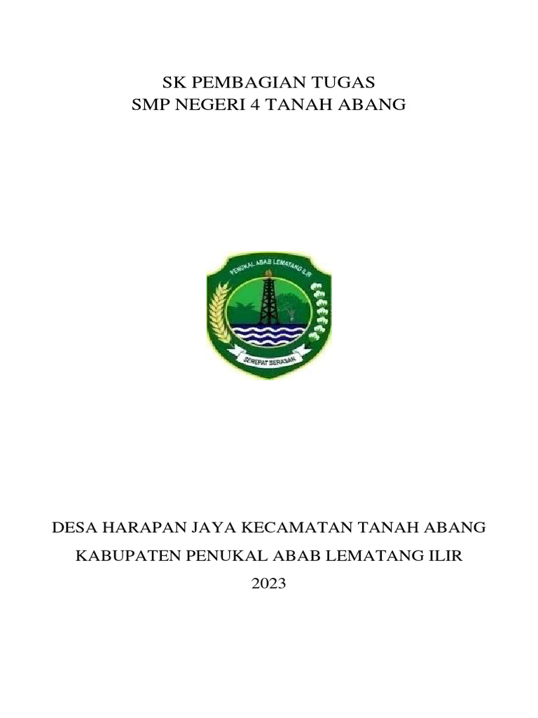 SK Pembagian Tugas SMT Genap | PDF