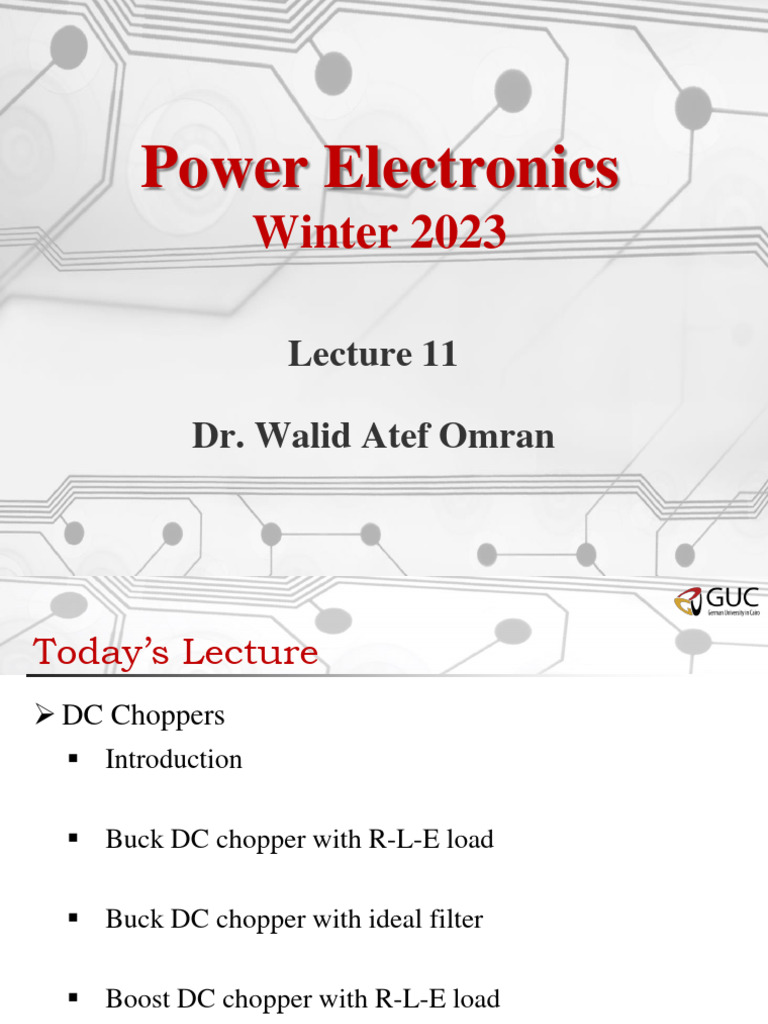 Lec 11 | PDF | Power Electronics | Electronic Engineering