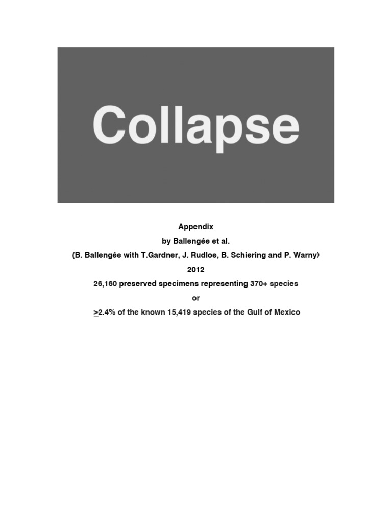 Collapse Appendix | PDF | Science & Mathematics