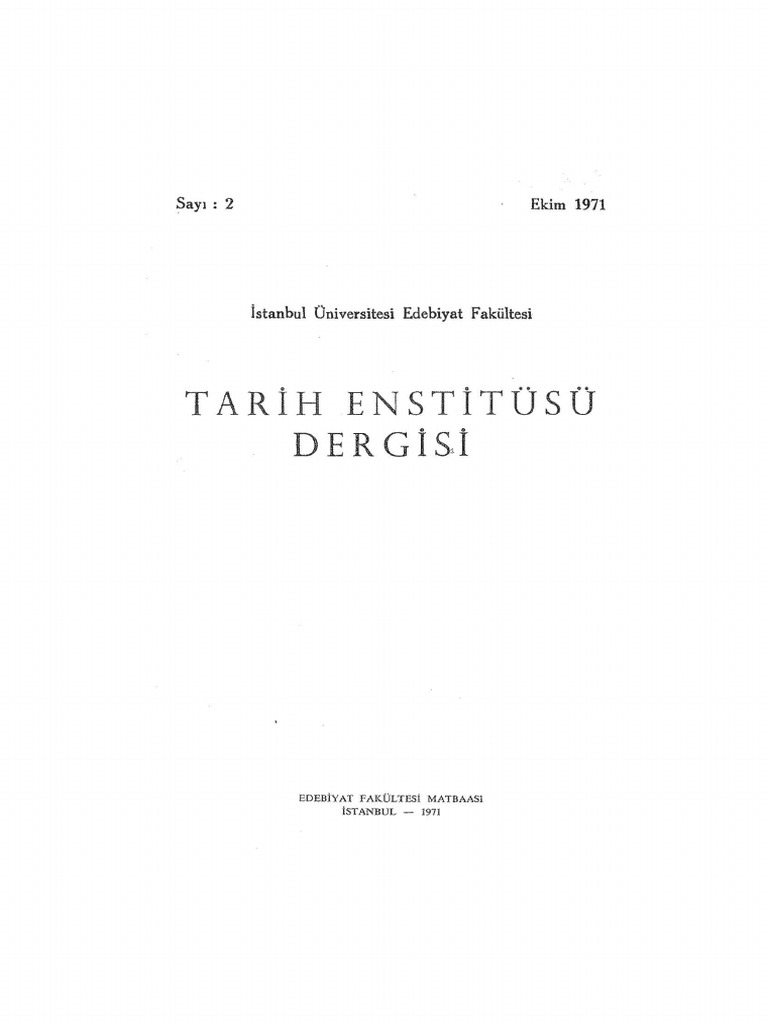 1971 - Tang Chi - Türk Tarihine Aid Çin Kaynakları | PDF