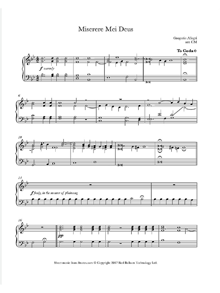 Miserere Mei Deus | PDF