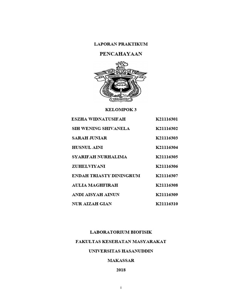 Laporan Praktikum Pencahayaan Klp. 3 | PDF