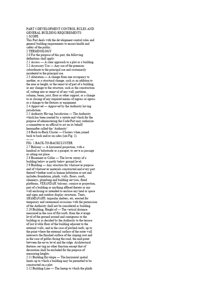 Development Control Rules | PDF | Building | Basement
