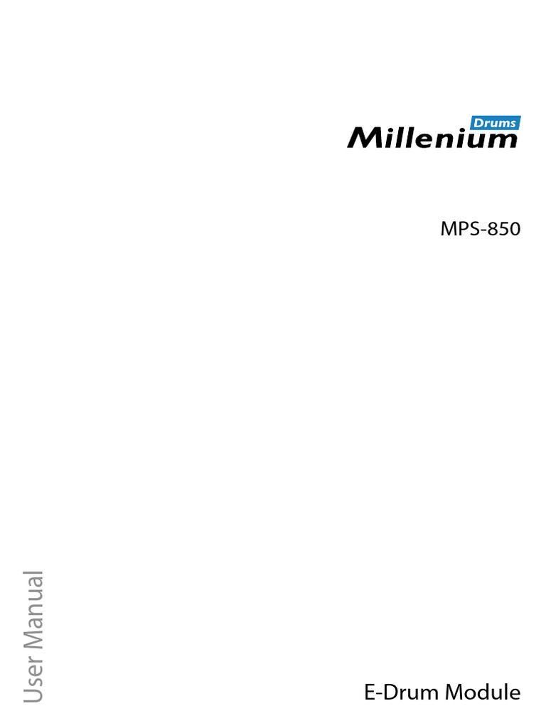 Millenium MPS-850 en | PDF | Drum Kit | Sound Technology