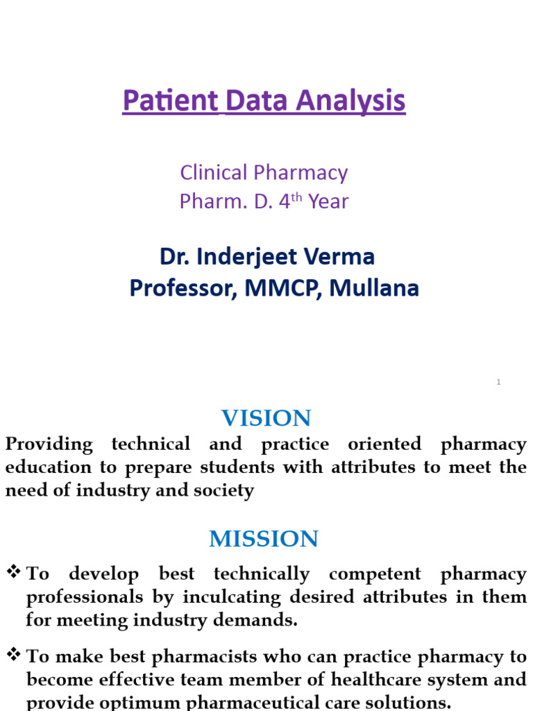 Patient Data Analysis | PDF