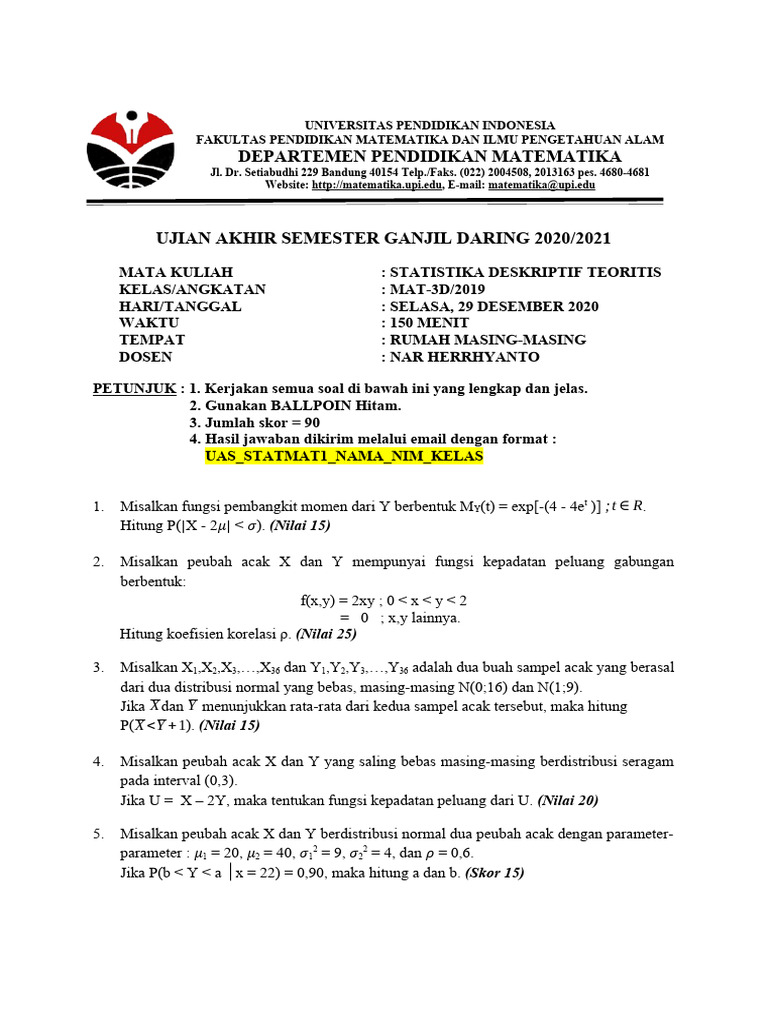 (UAS) 2020-2021 Murni | PDF