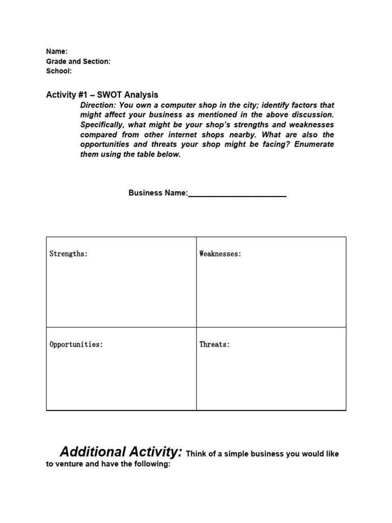 MIDTERM LESSON 3 Activity 1.2 and Additional Activity | PDF | Career & Growth | Business