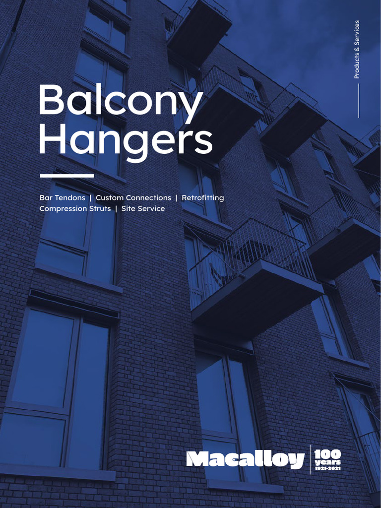 Macalloy Balcony Hangers Brochure | PDF | Building Engineering | Civil Engineering