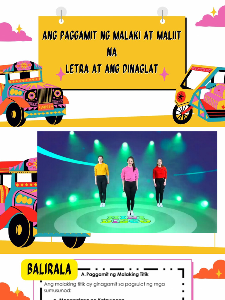 3 Filipino Paggamit NG Malaki at Maliit Na Letra at Ang Dinaglat | PDF