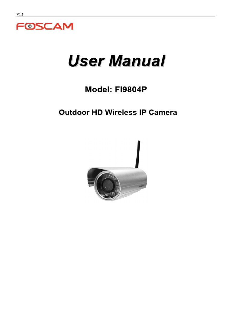 User Manual - FI9804P | PDF | Computer Network | Ip Address