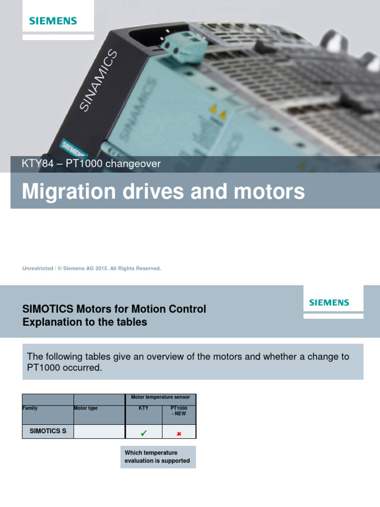 KTY PT1000 Migration EN | PDF