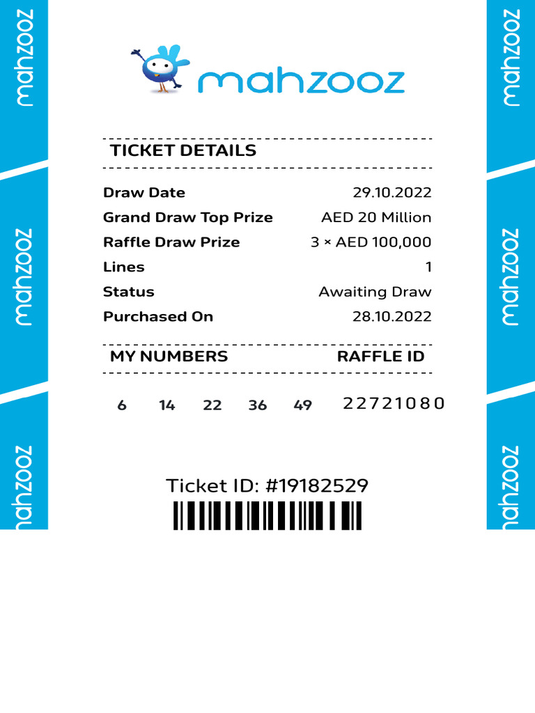 Ticket Detail Mahzooz 3 | PDF