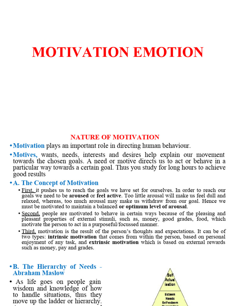 6-MOTIVATION & EMOTION | PDF | Emotions | Autonomic Nervous System
