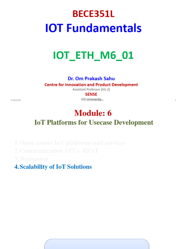 Iot Eth M6 02 | PDF | Internet Of Things | Scalability