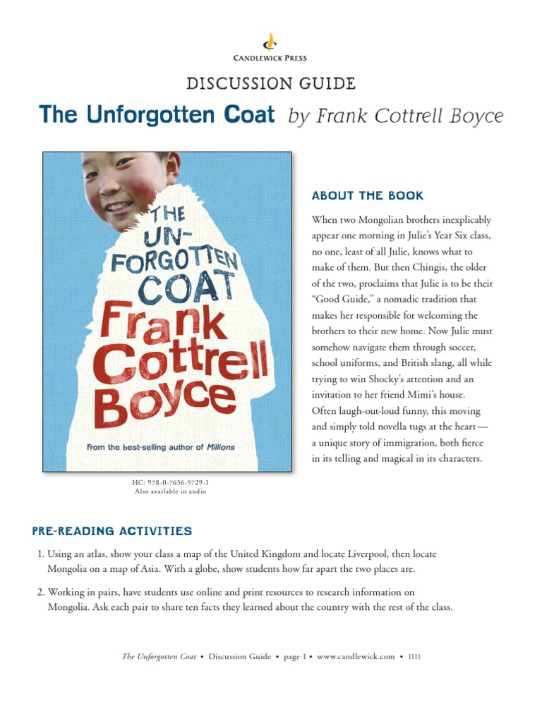 The Unforgotten Coat Discussion Guide | PDF | Genghis Khan