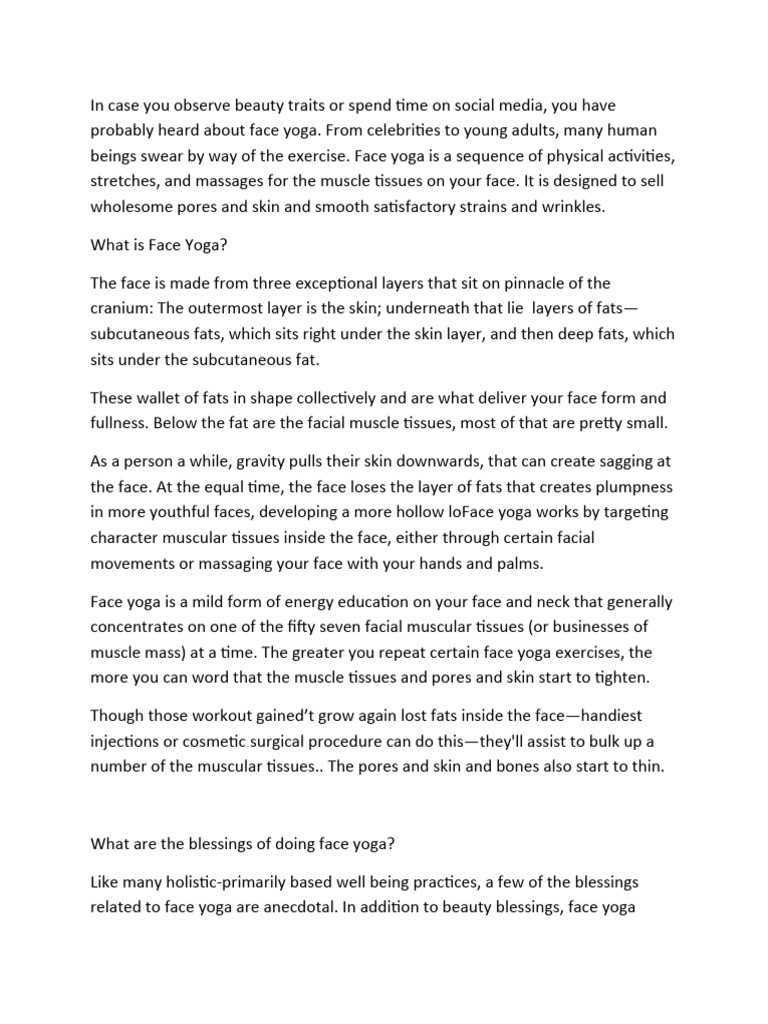 Face Yora Rewrite | PDF | Face | Hatha Yoga