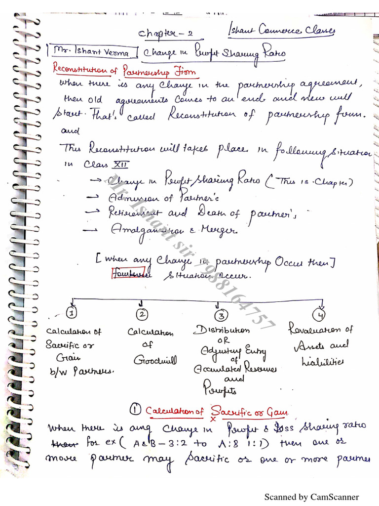 Chapter 2 Hand Written Notes | PDF