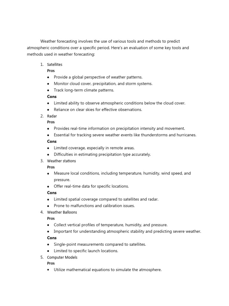 Objective No 2 Meteorology Report | PDF | Numerical Weather Prediction ...