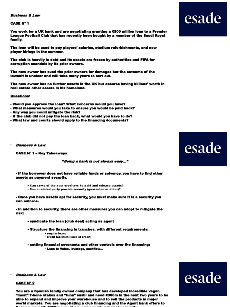 Business Law (banking) | PDF | Loans | Banks