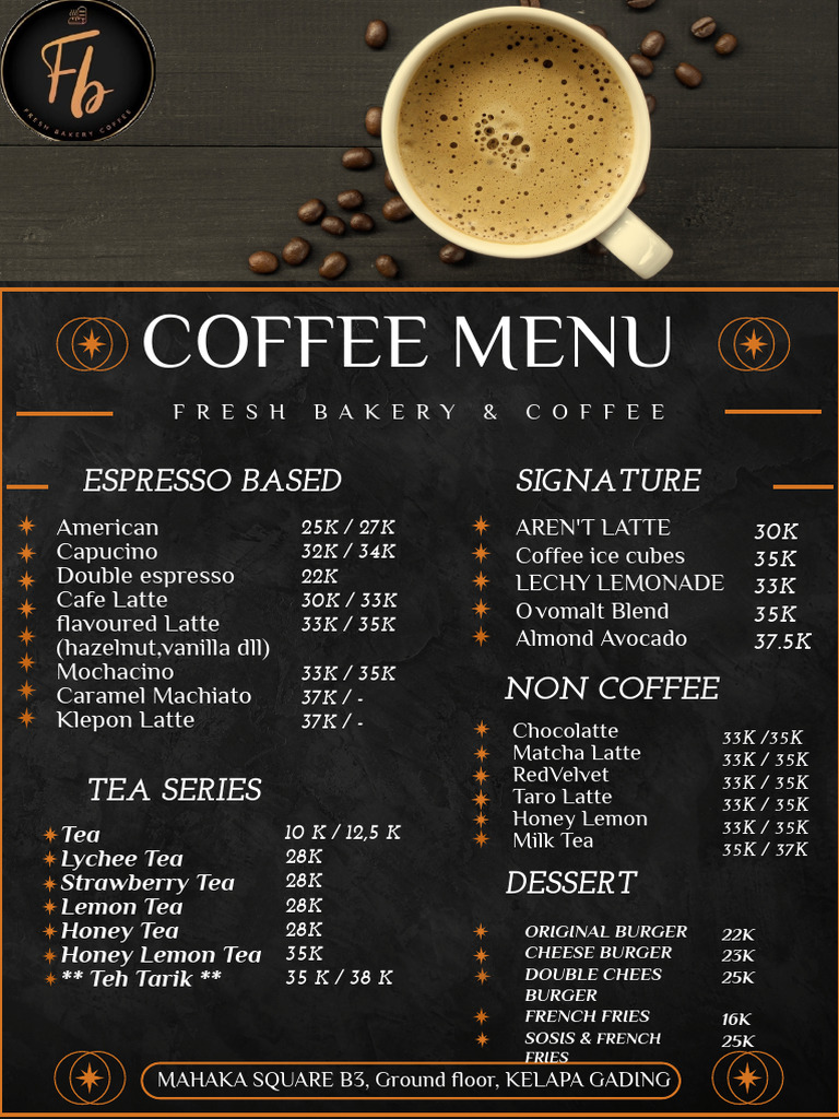 Menu Coffee | PDF
