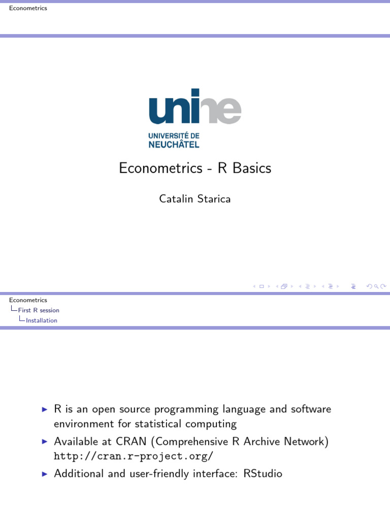 Theory 1. R Basics | PDF | Variance | Computing