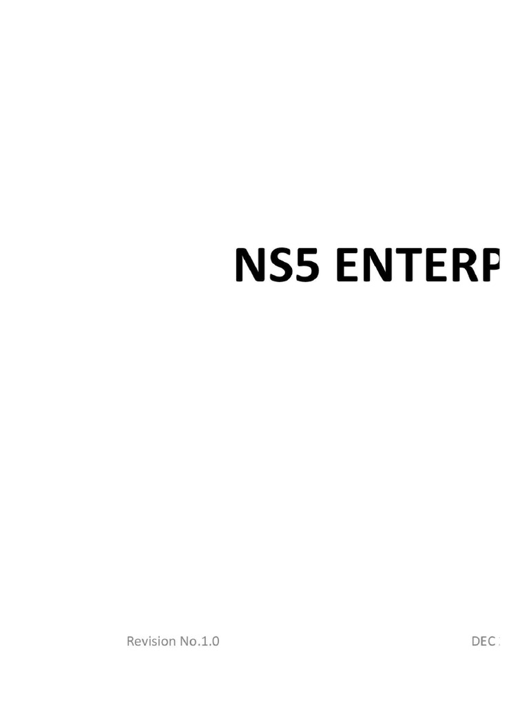 NS5 Training | PDF