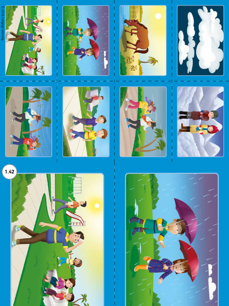 1.42 Weather Vocabulary Cards | PDF