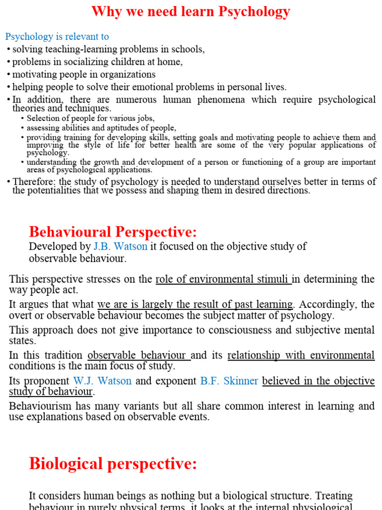 1-Introduction To Psychology 1 | PDF