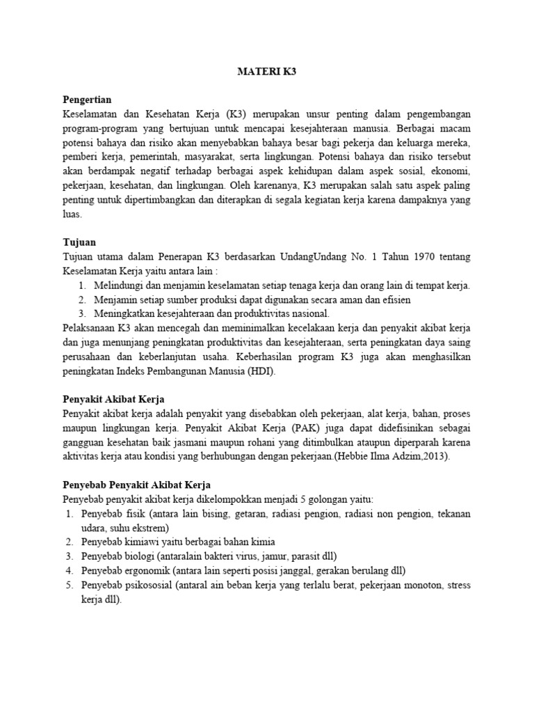 Materi K3 Pdf