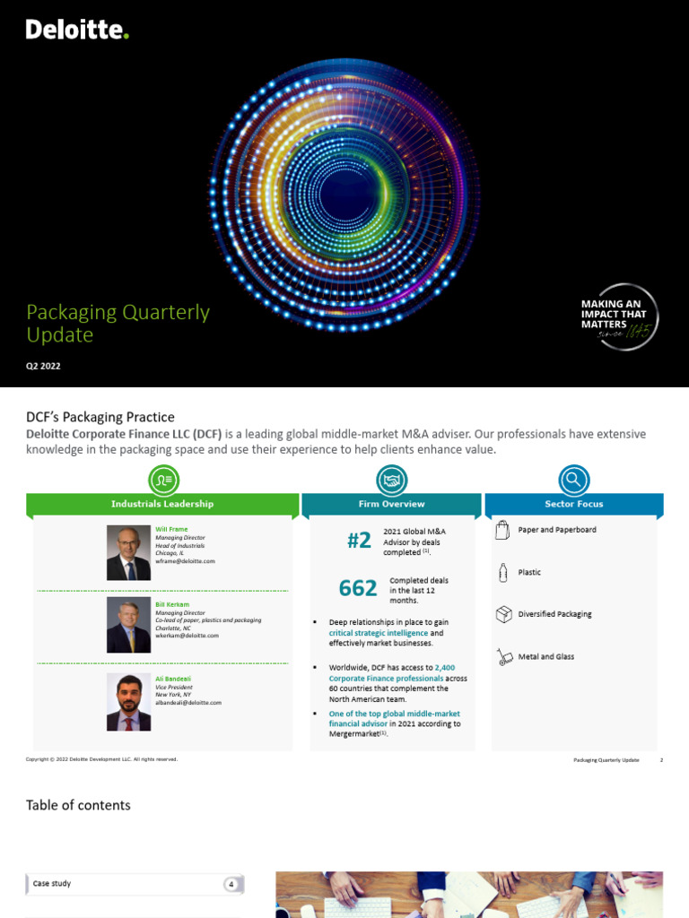 Us DCF Packaging Report q2 2022 | PDF