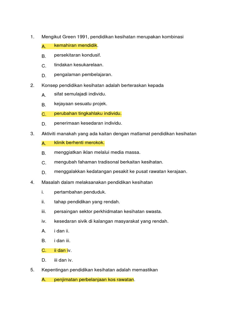 Latihan SKPK 1212 PAS | PDF