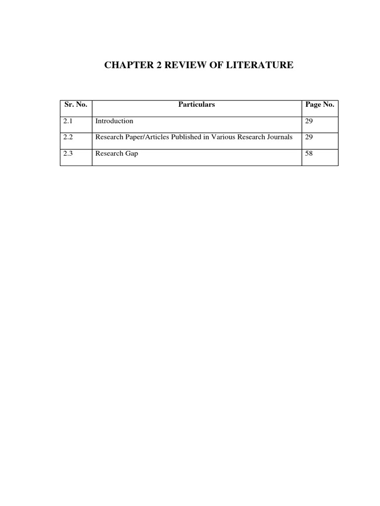 7 Chapter 2 Review of Literature | PDF