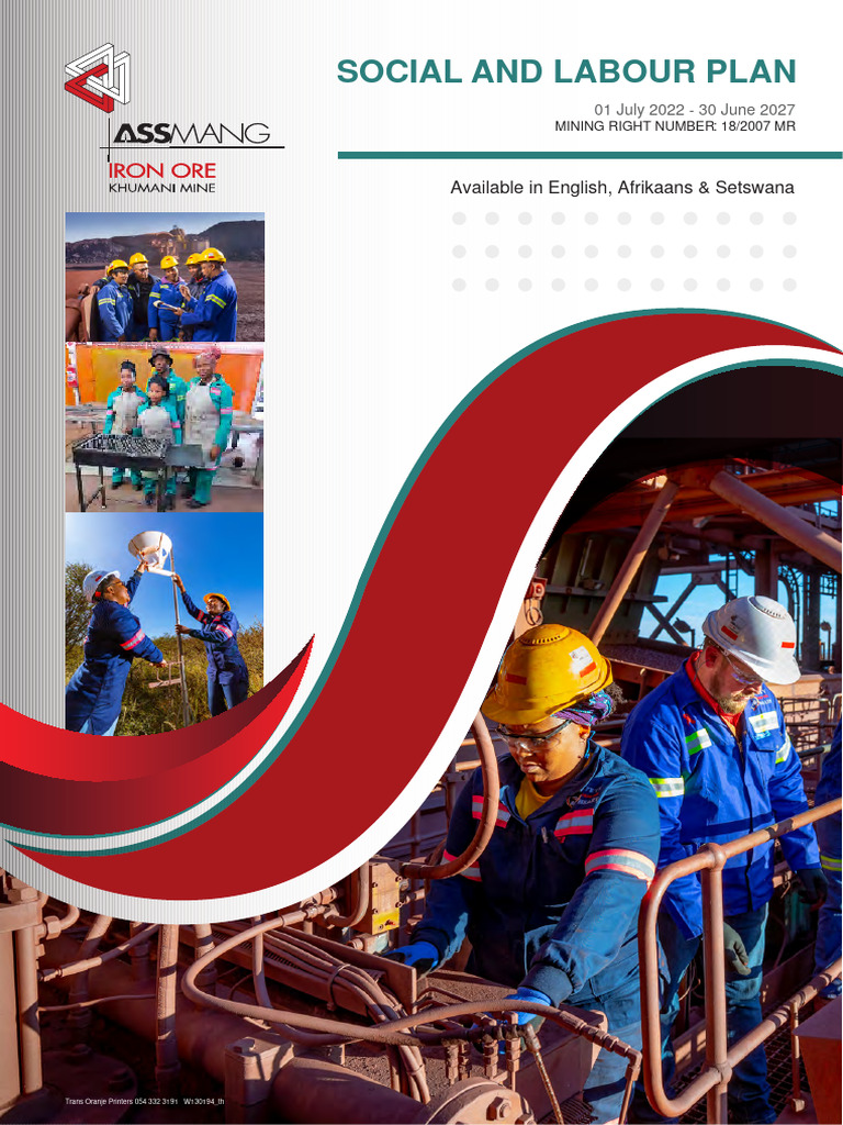 Khumani Social Labour Plan 4 SLP 2022 - 2027 | PDF | Mining | Ore