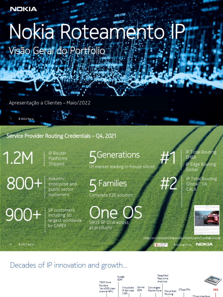 Visao Geral Portfolio Roteamento IP Nokia - IsPs v7.4 | PDF
