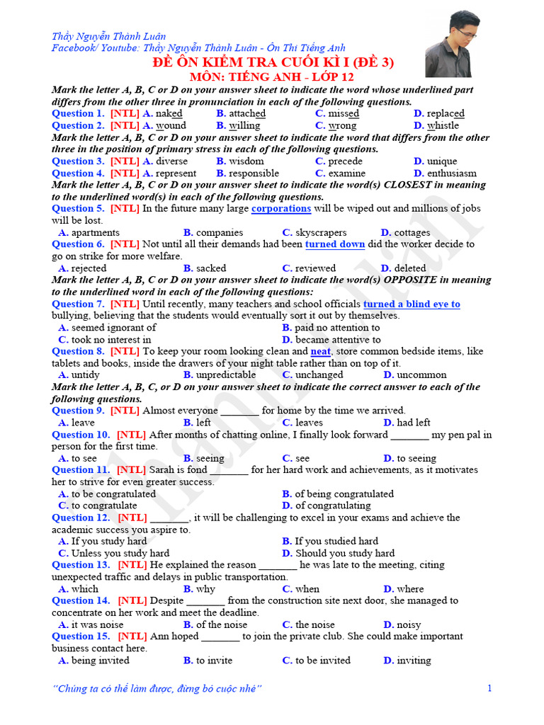 ĐỀ 3 - Đề ÔN CK1 | PDF | Social Science