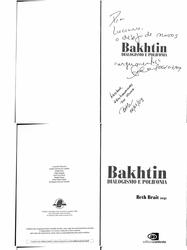 BRAIT - Bakhtin Dialogismo e Polifonia | PDF