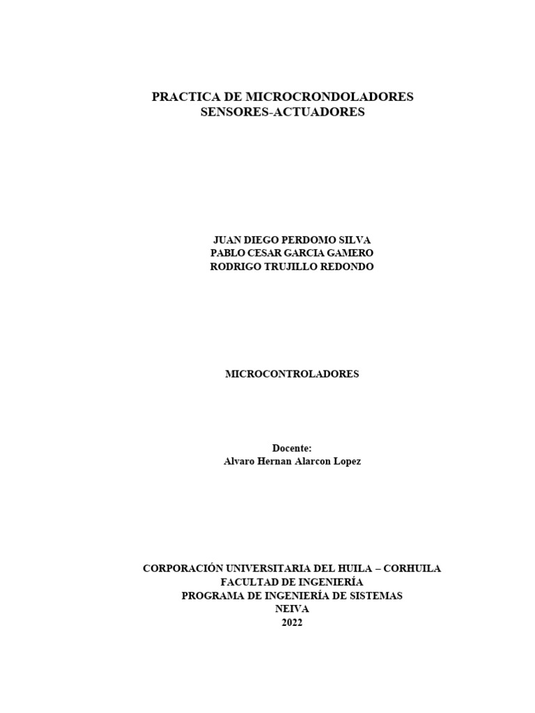 Informe Micro Actuadores | PDF