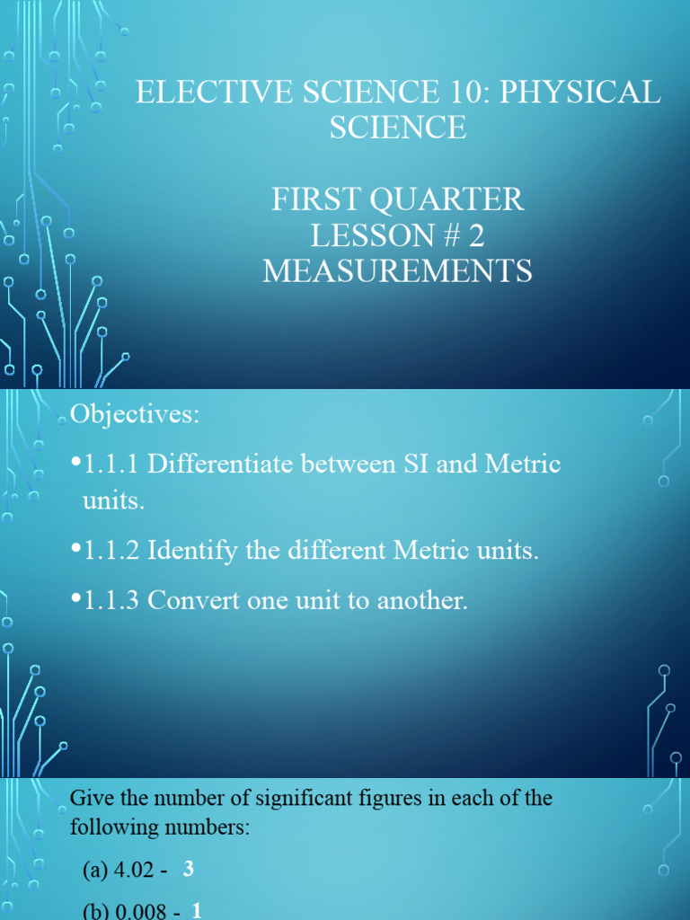 Understanding Measurements in Physical Science | PDF | International ...
