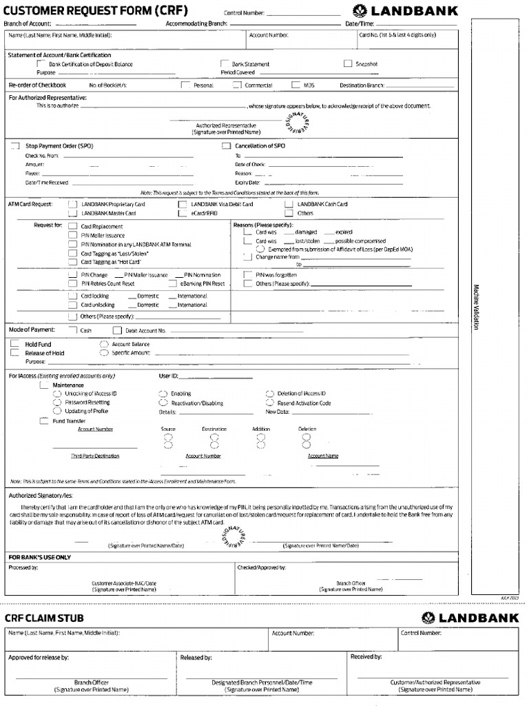 LBP Form | PDF