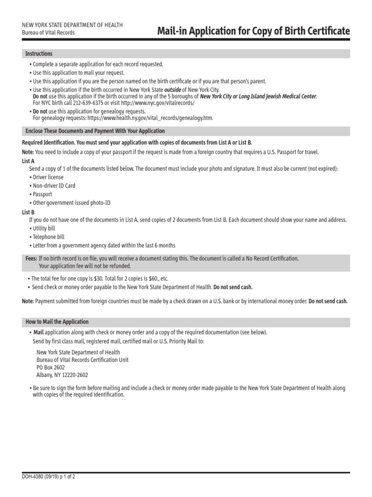 Doh 4380 | PDF | Identity Document | Birth Certificate