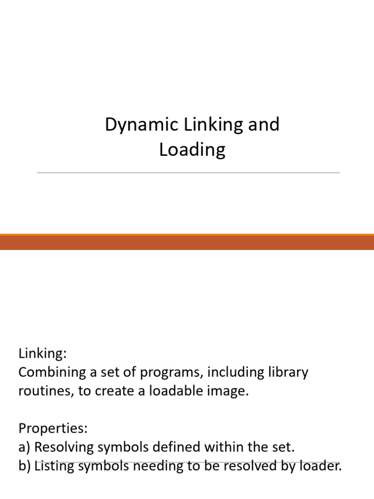 SPCC Dynamic Linking and Loading | PDF | Computers
