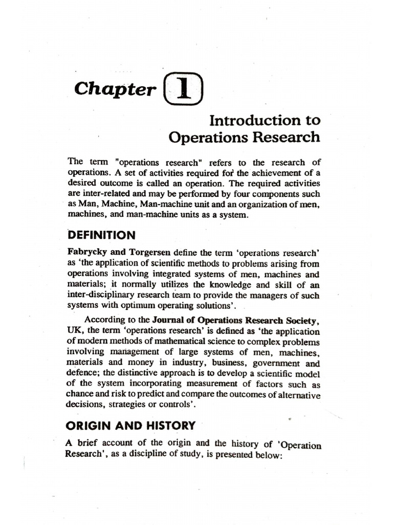 Operations Research | PDF